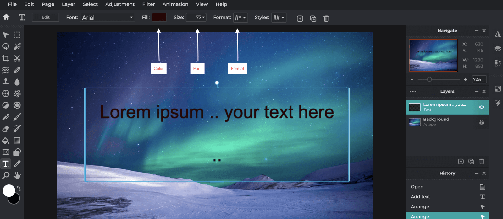 How To Add Text in Pixlr? [5 Easy Steps] - Pixler App - Learn Free ...
