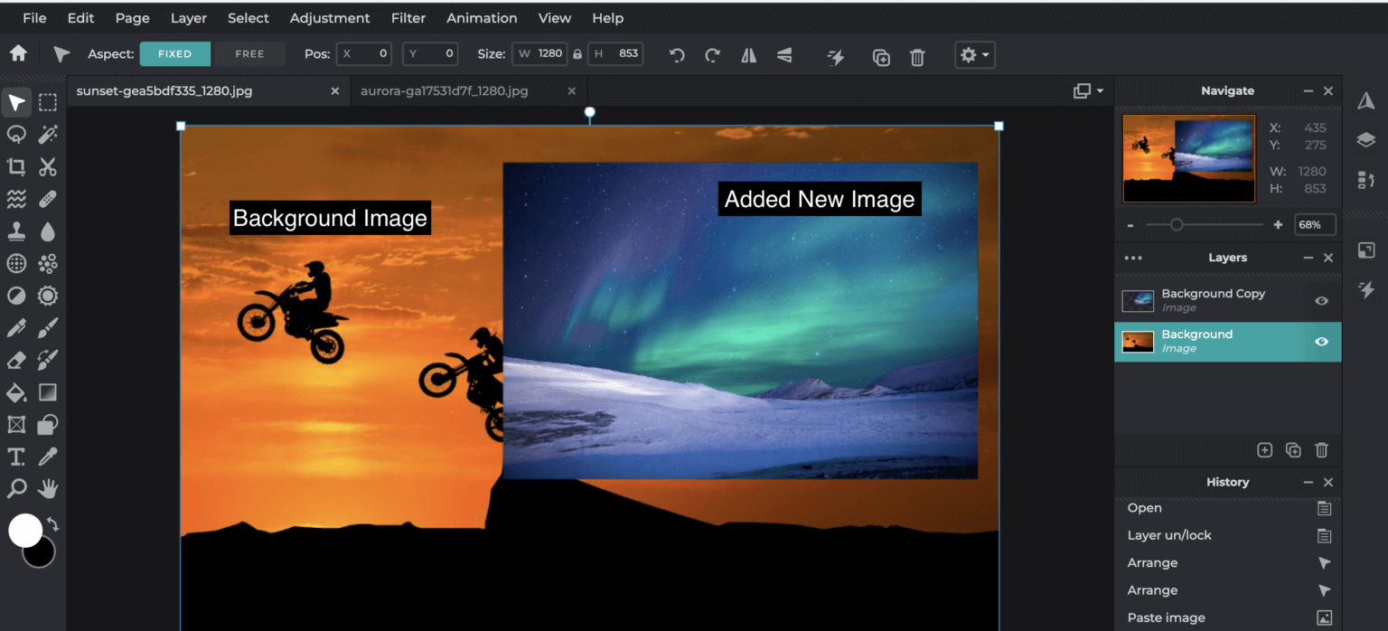 How to Add a Picture on a Picture Pixlr? - Pixler App - Learn Free ...