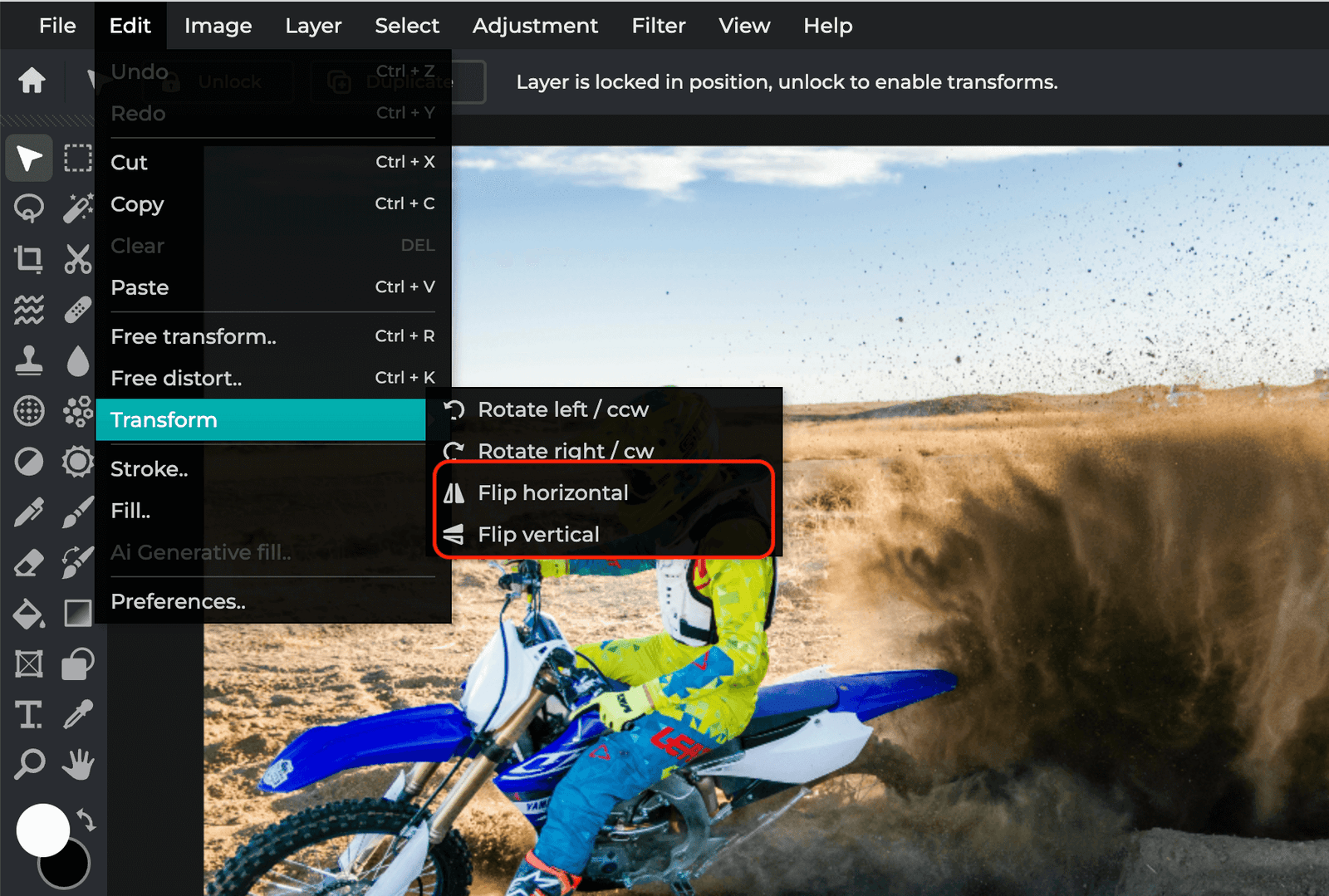 How to Flip an Image in Pixlr? - Pixler App - Learn Free Photo Editing ...