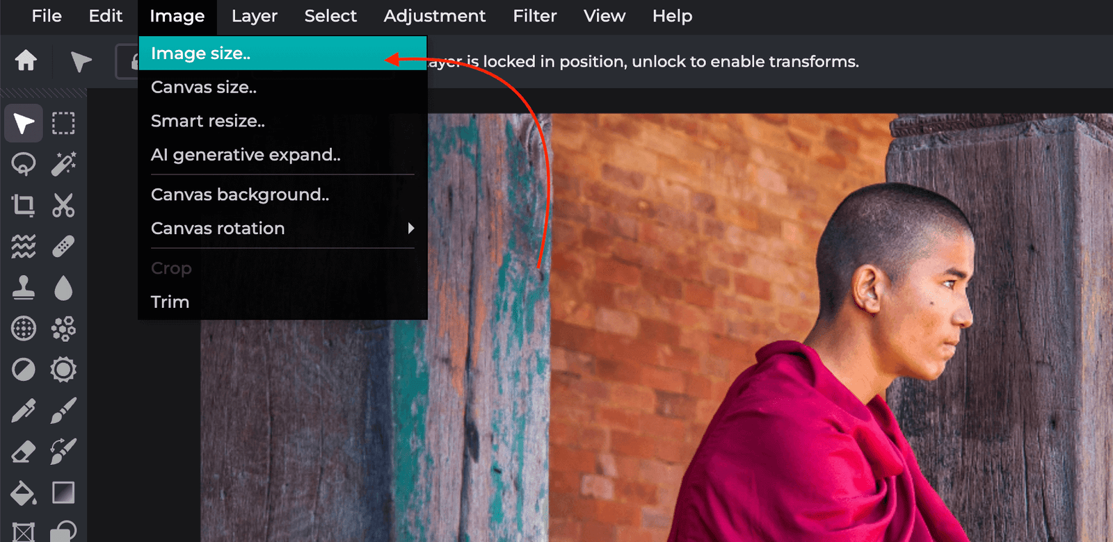 How to Resize an Image in Pixlr? - Pixler App - Learn Free Photo ...